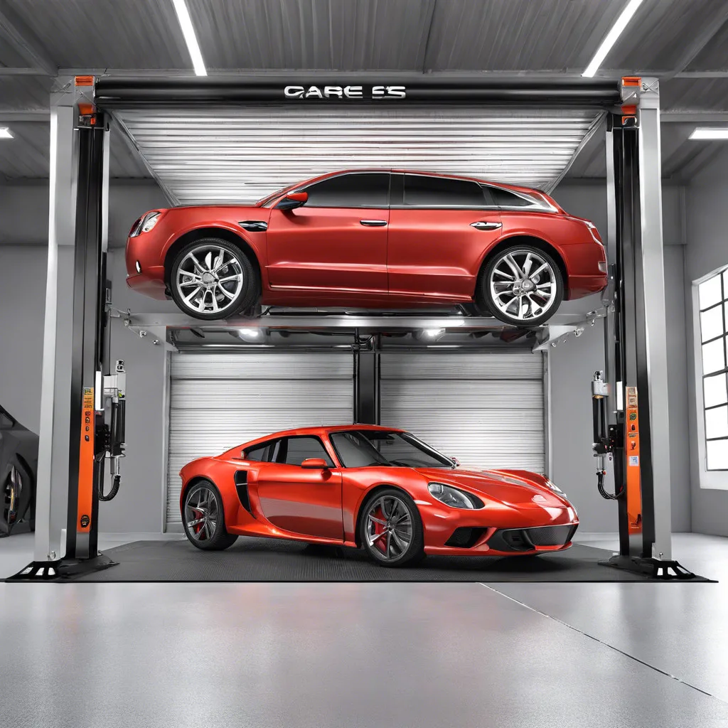 4 Post Car Lift for Garage in 2024 - Storage Solutions HQ